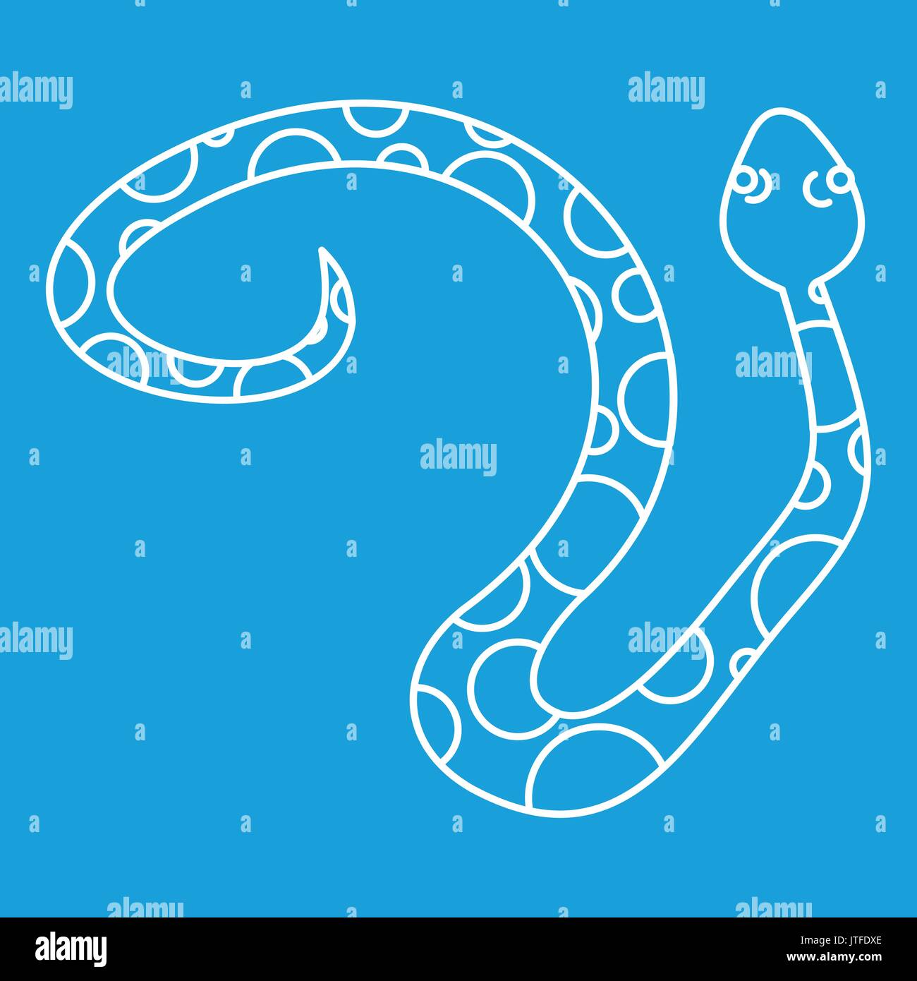 Spotted snake icon, outline style Stock Vector Image & Art - Alamy