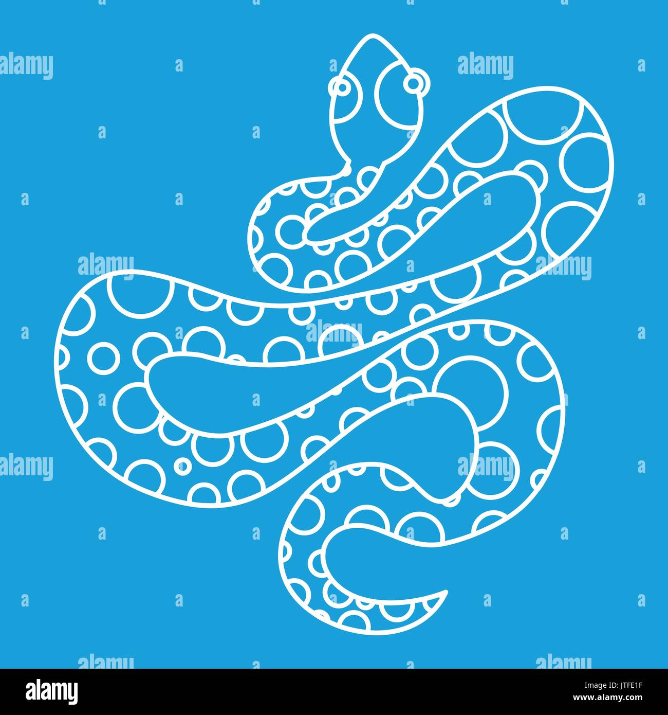 Black snake slithering Stock Vector Images - Alamy