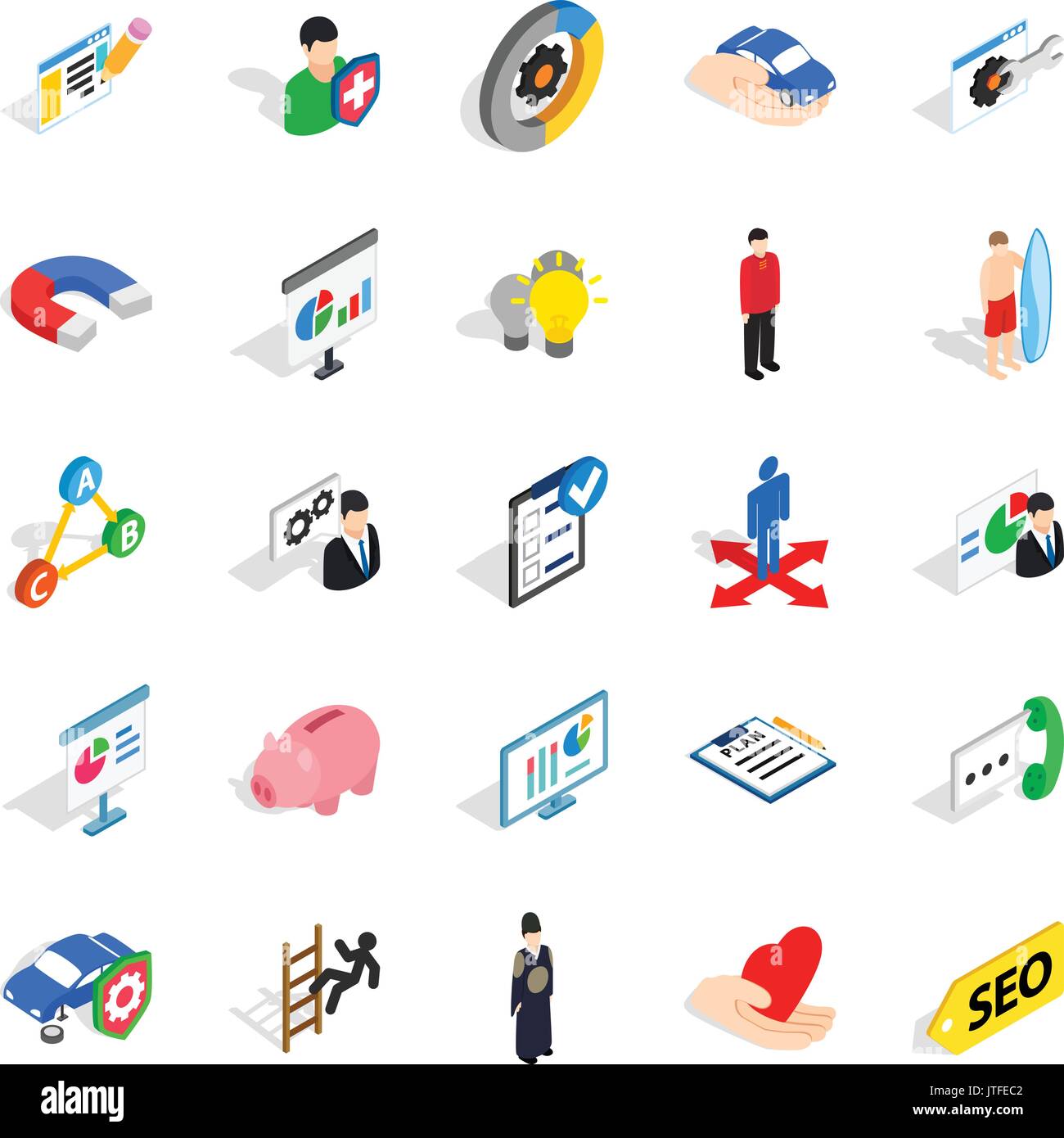 New workforce icons set, isometric style Stock Vector Image & Art - Alamy