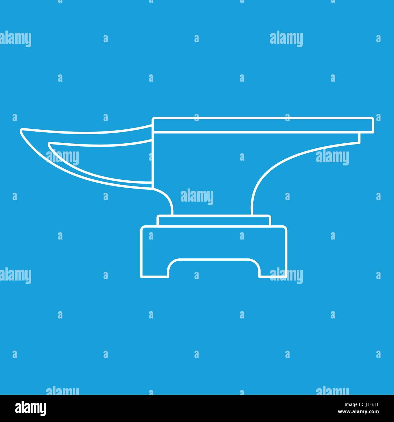 Heavy black metal anvil icon outline Stock Vector Image & Art - Alamy