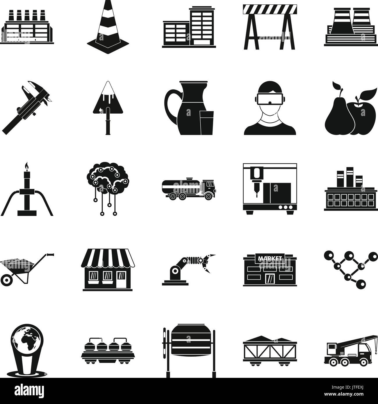 Industrial mining operation Stock Vector Images - Alamy