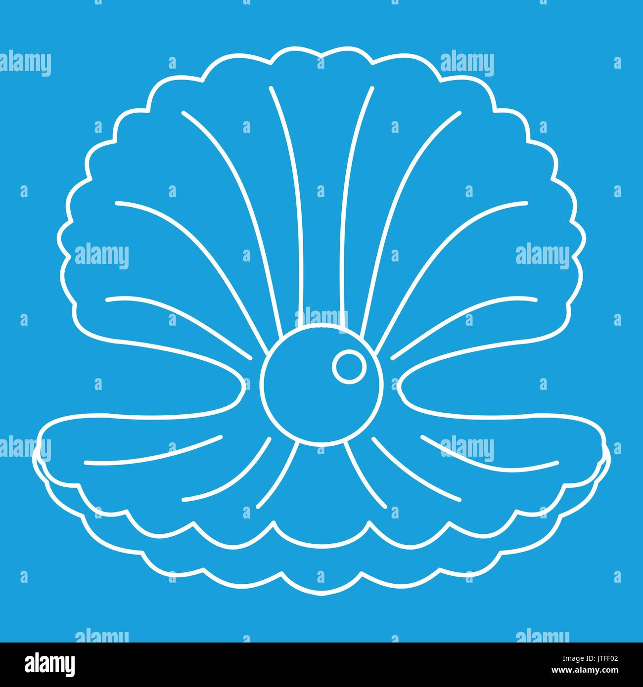 Pearl in a shell icon outline Stock Vector Image & Art - Alamy