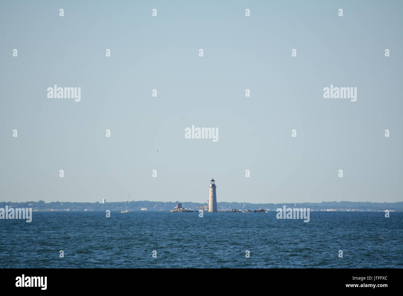 Graves Light in Boston Harbor Stock Photo - Alamy