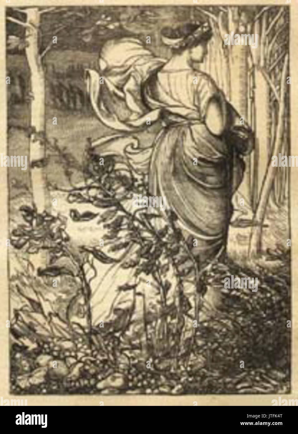 The Advent of Winter Frederick Sandys Stock Photo - Alamy
