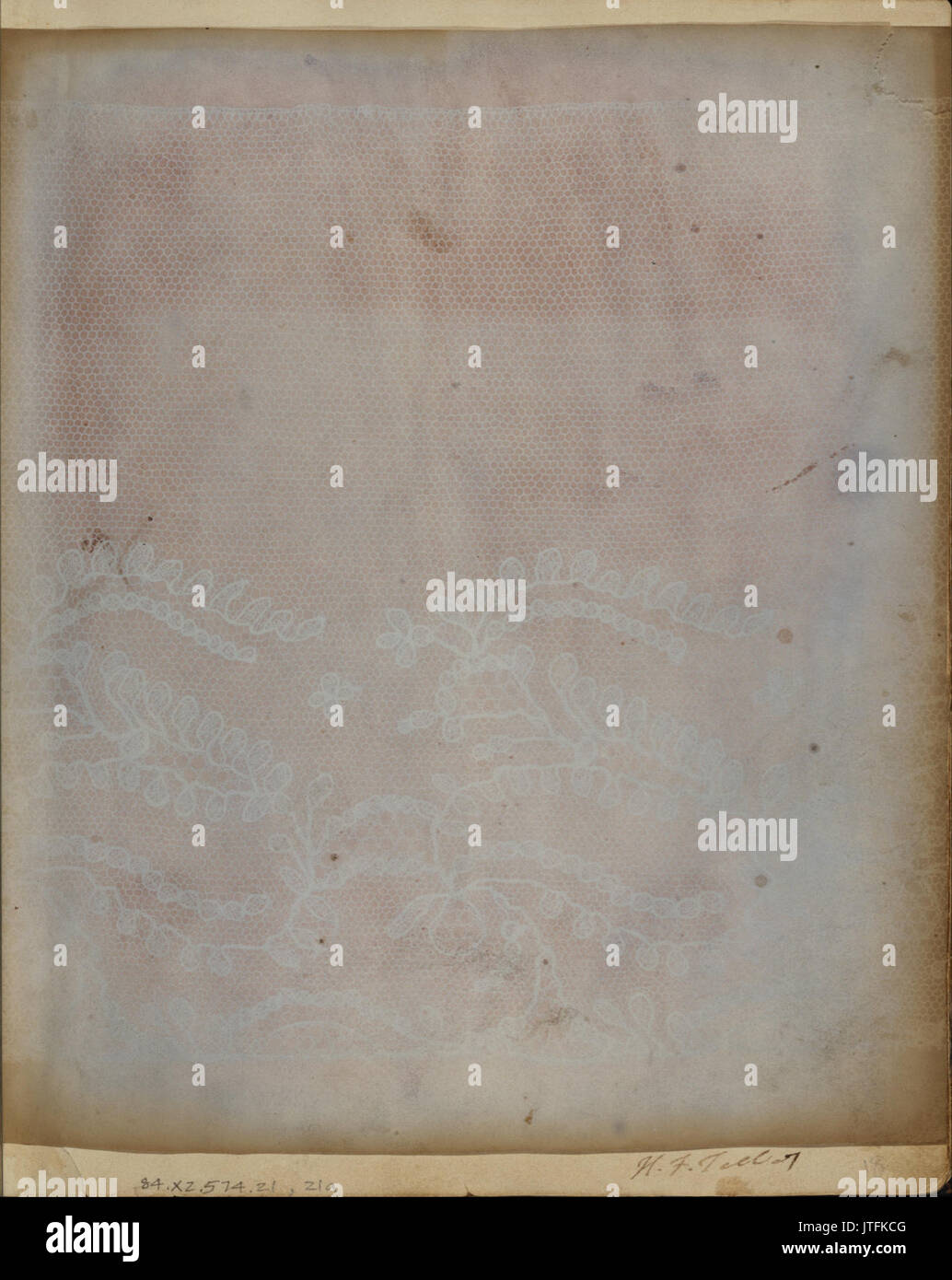 William Henry Fox Talbot (British Photogenic drawing of a fragment of ...
