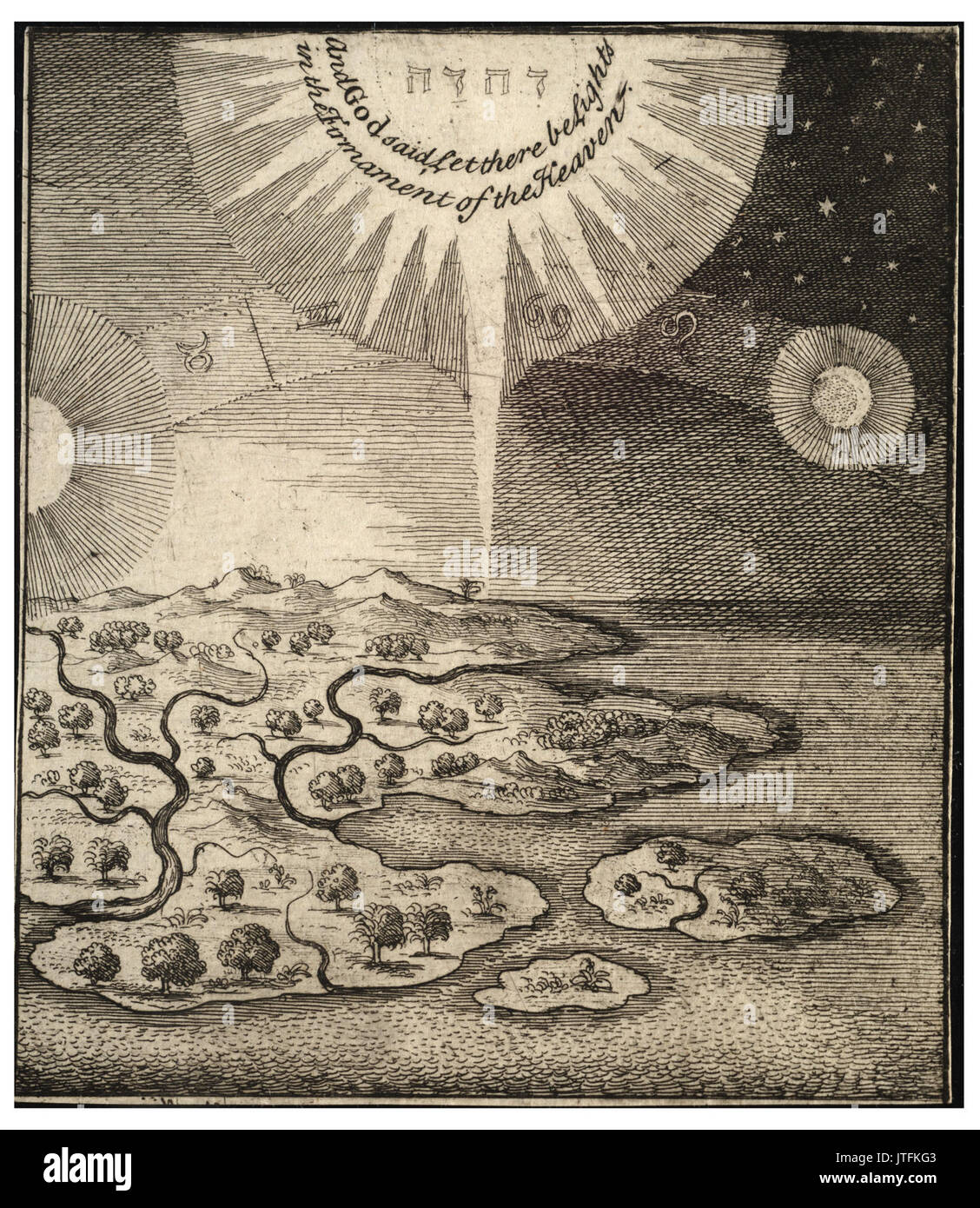 Creation of the sun and moon hi-res stock photography and images - Alamy