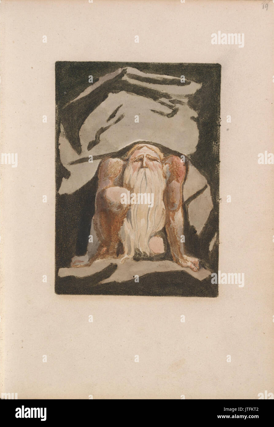 William Blake The First Book of Urizen, Plate 23 (Bentley 9 Stock Photo ...