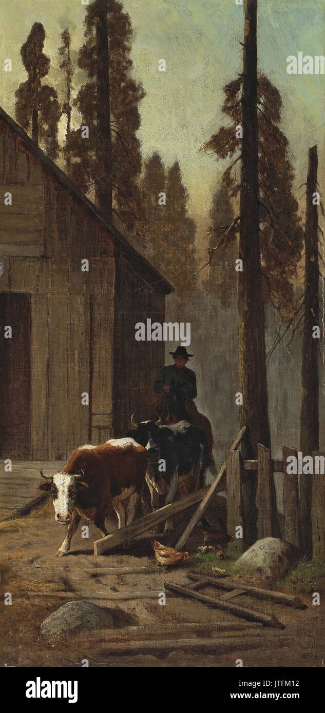 William Hahn Bringing the Cattle Home Stock Photo - Alamy