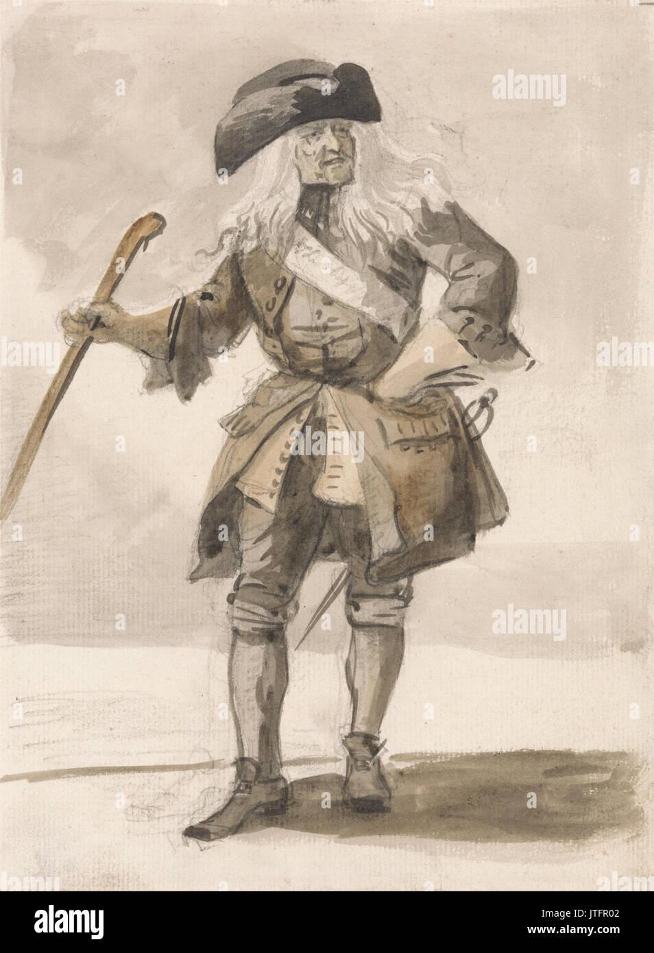 Paul Sandby London Cries A Man Swaggering Stock Photo - Alamy