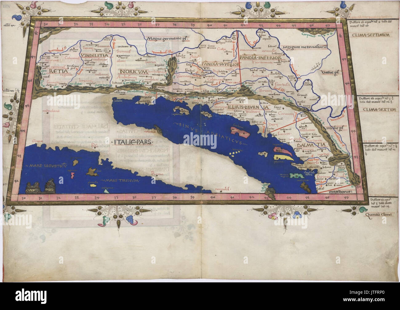 Vintage map of the adriatic sea hi-res stock photography and images - Alamy