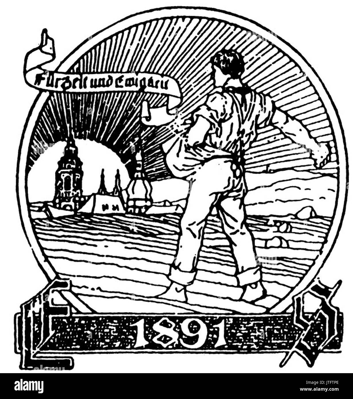 Salzer logo 1891 Stock Photo - Alamy