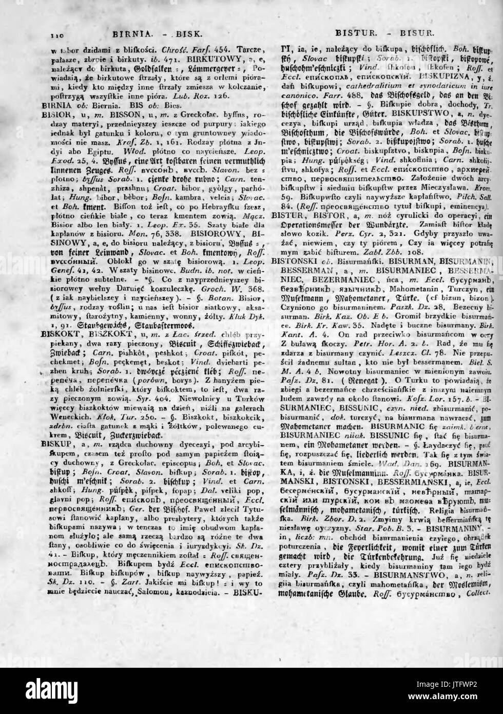 Slownik jezyka polskiego tom 1 110 Stock Photo - Alamy