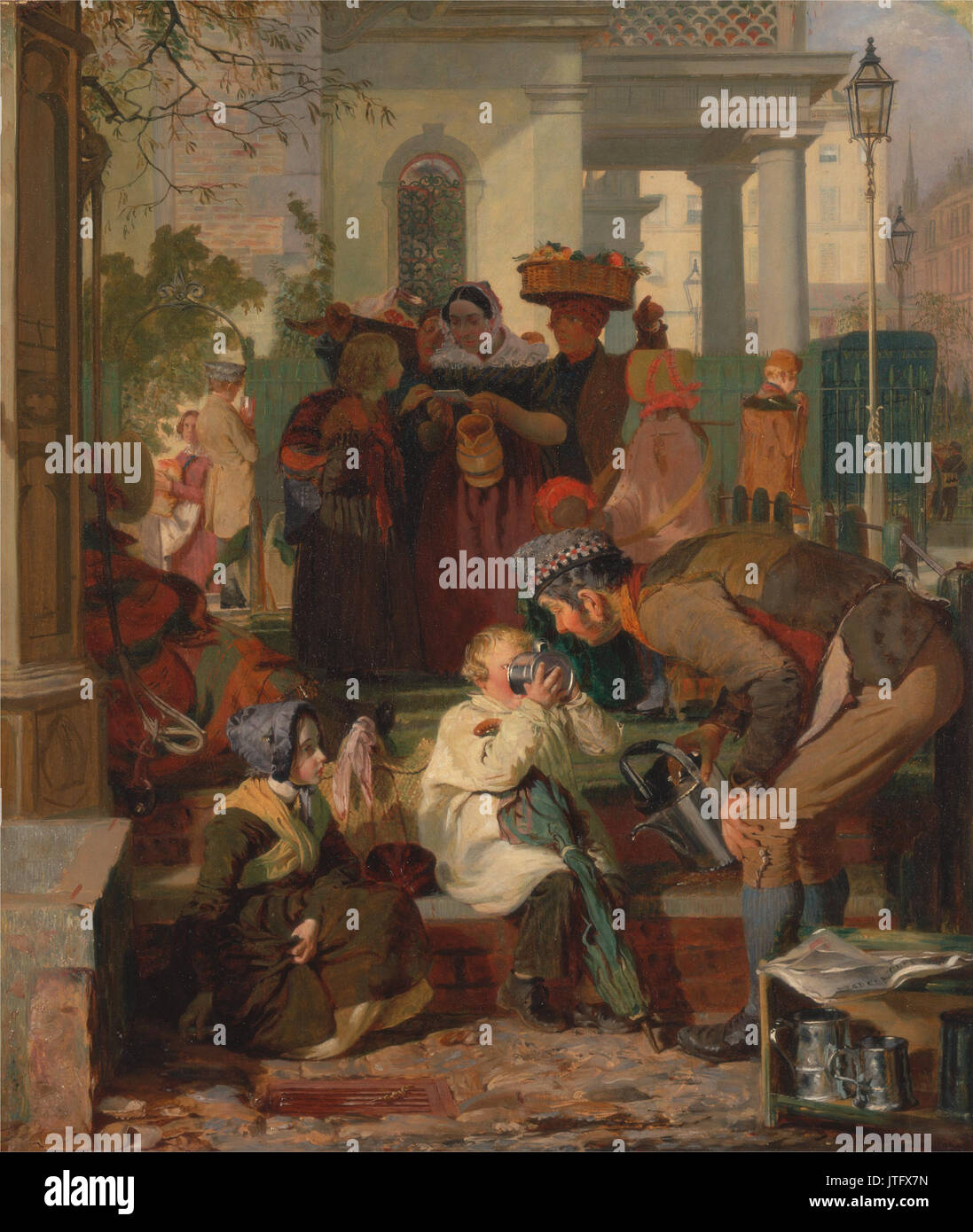 Robert Hannah Refreshing the Weary Stock Photo - Alamy