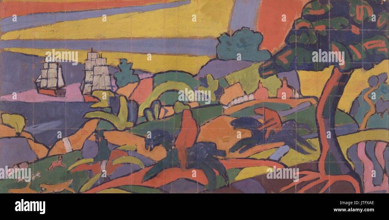 Spencer Frederick Gore Design for Deer Hunting Mural in the Cabaret ...