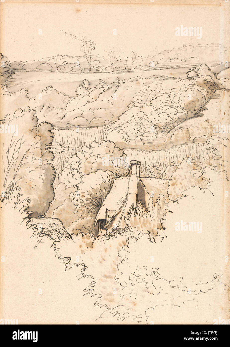 Samuel Palmer A Cottage among Trees, Shoreham Stock Photo - Alamy