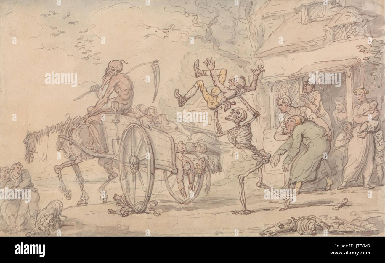 Thomas Rowlandson Time and Death and Goody Barton Stock Photo - Alamy