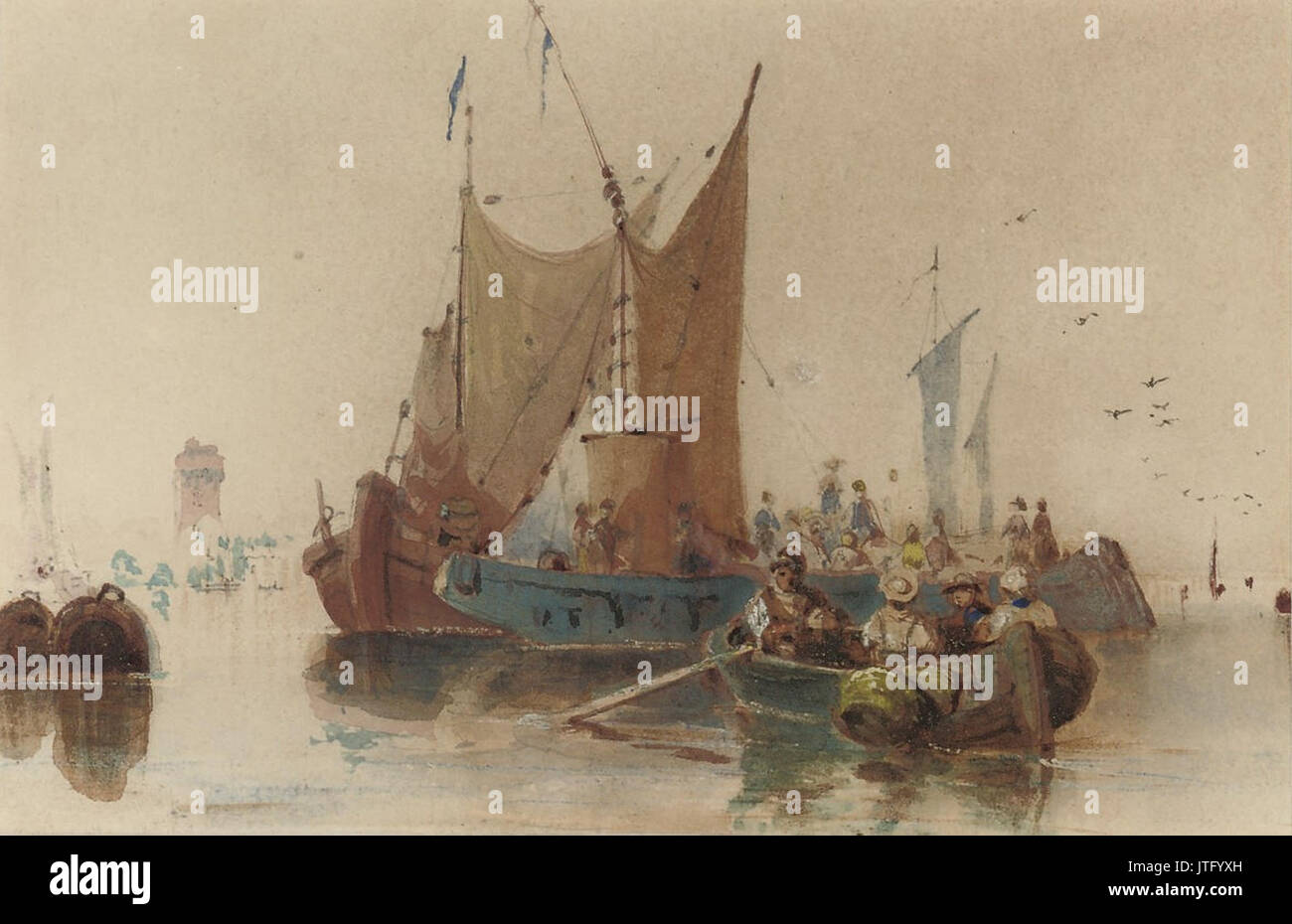 Samuel Austin The River Dort Stock Photo - Alamy