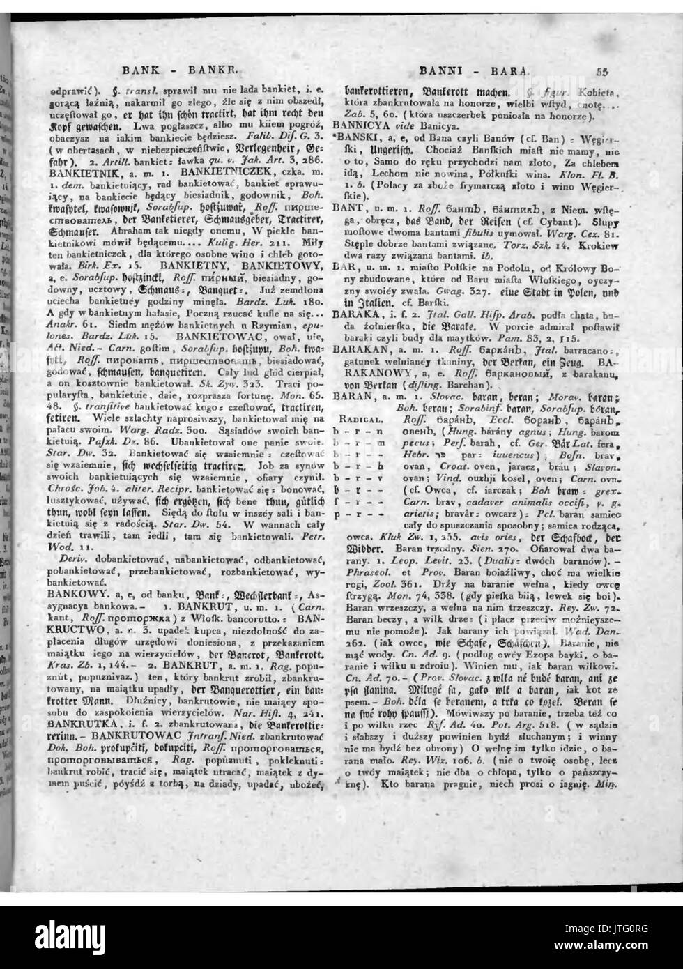 Slownik jezyka polskiego tom 1 053 Stock Photo - Alamy