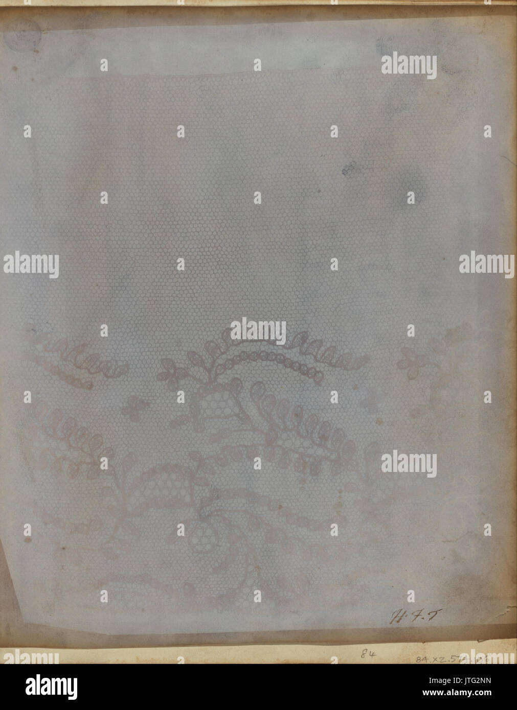 William Henry Fox Talbot (British A Fragment of Lace Stock Photo - Alamy
