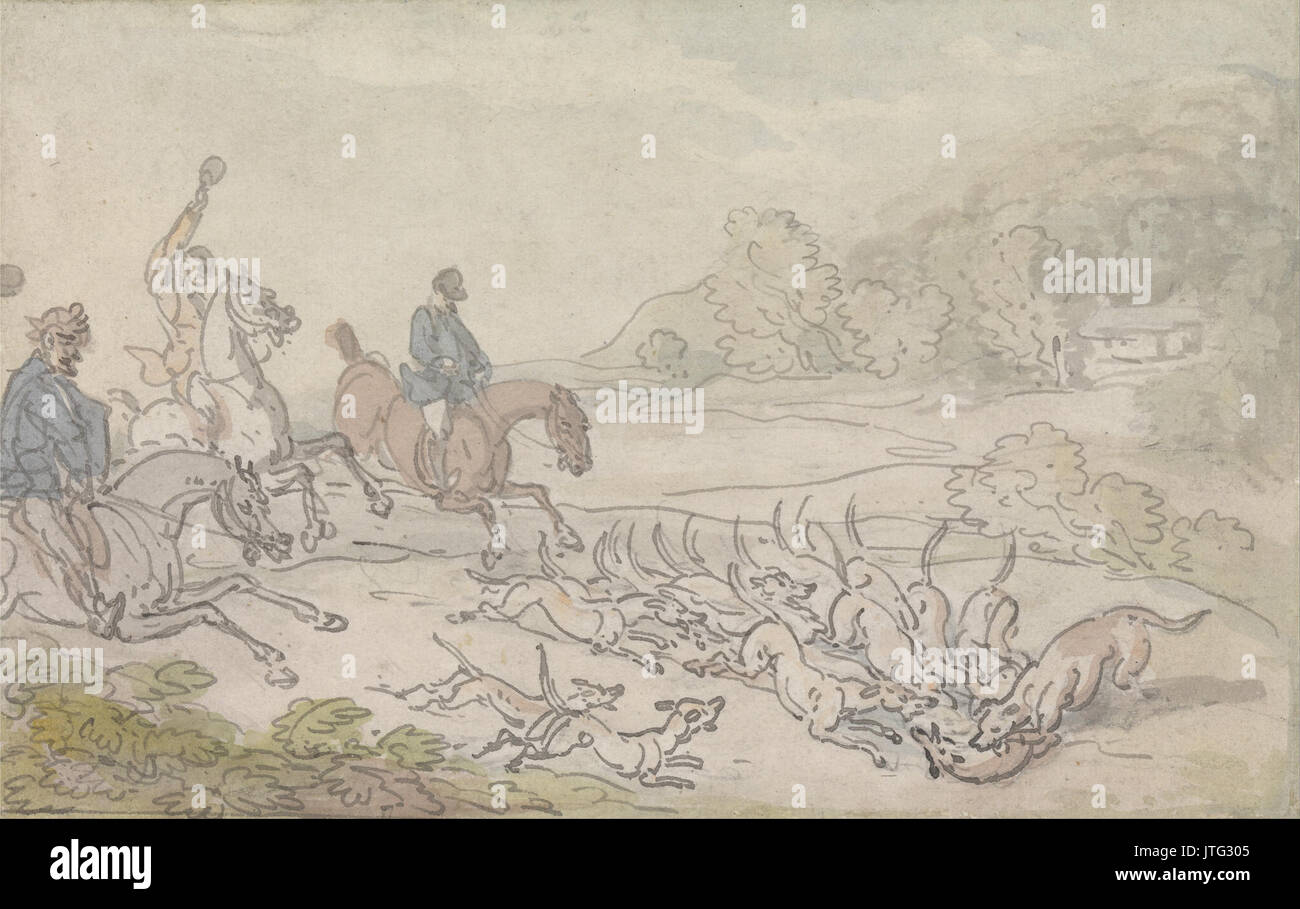 Thomas Rowlandson The Kill Stock Photo - Alamy