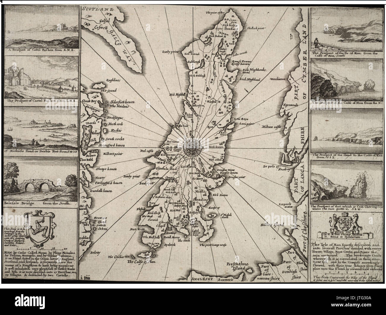 Map of the isle of man hi-res stock photography and images - Alamy