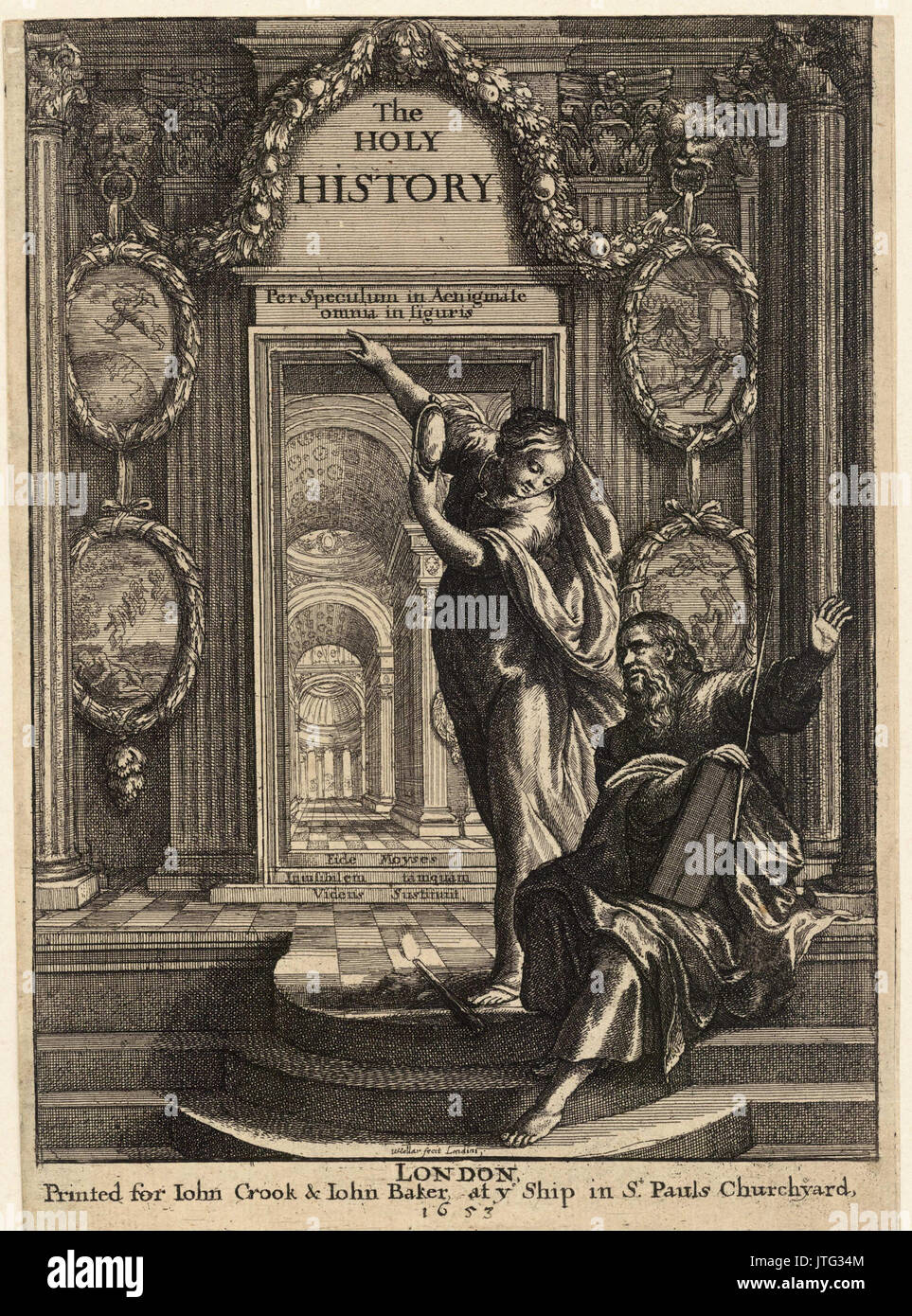 Wenceslas Hollar The holy history Stock Photo - Alamy