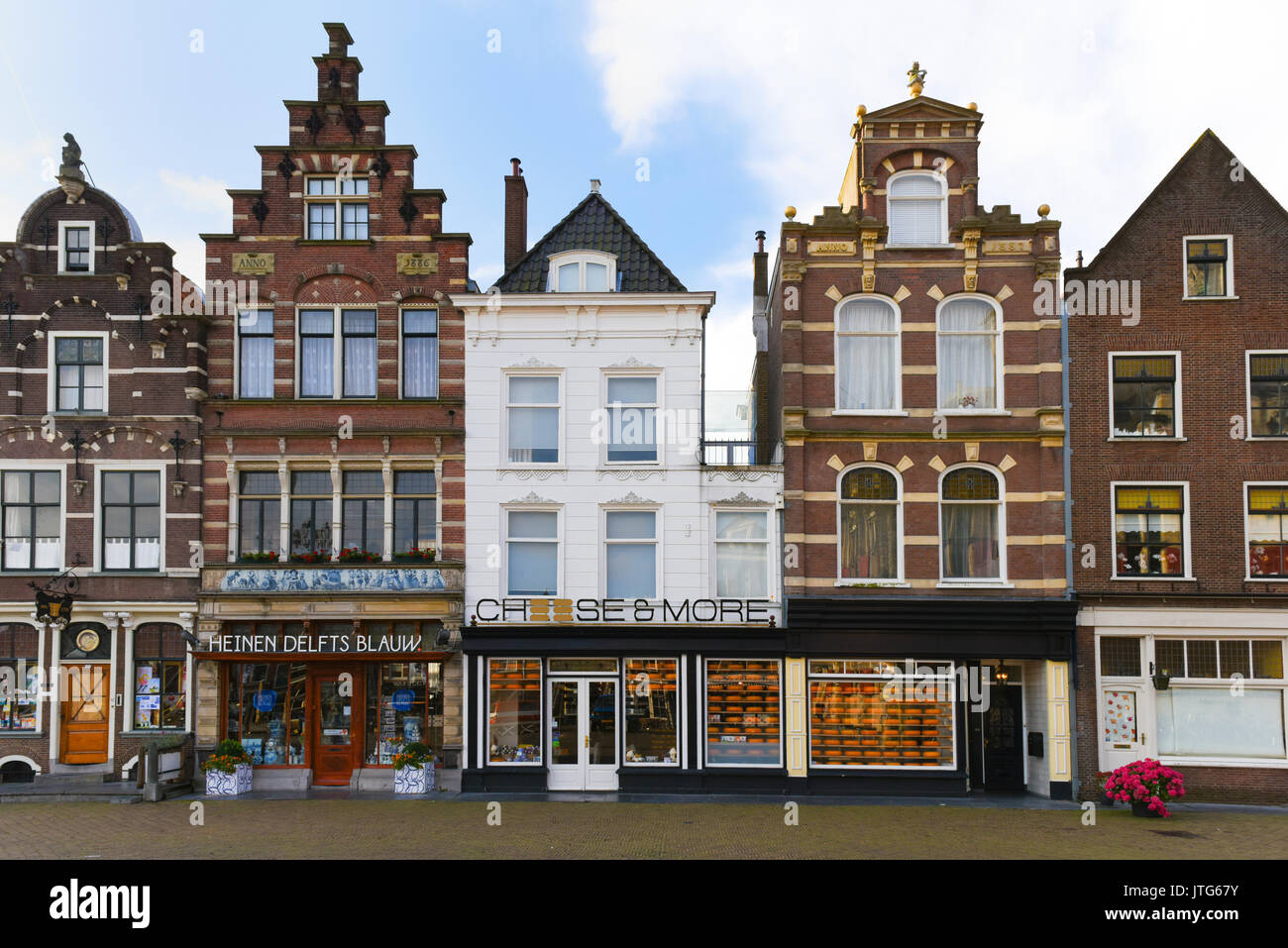 Buildings in Delft, South Holland, The Netherlands Stock Photo - Alamy