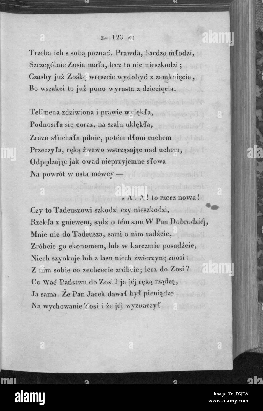 PL Adam Mickiewicz Pan Tadeusz 118 Stock Photo - Alamy