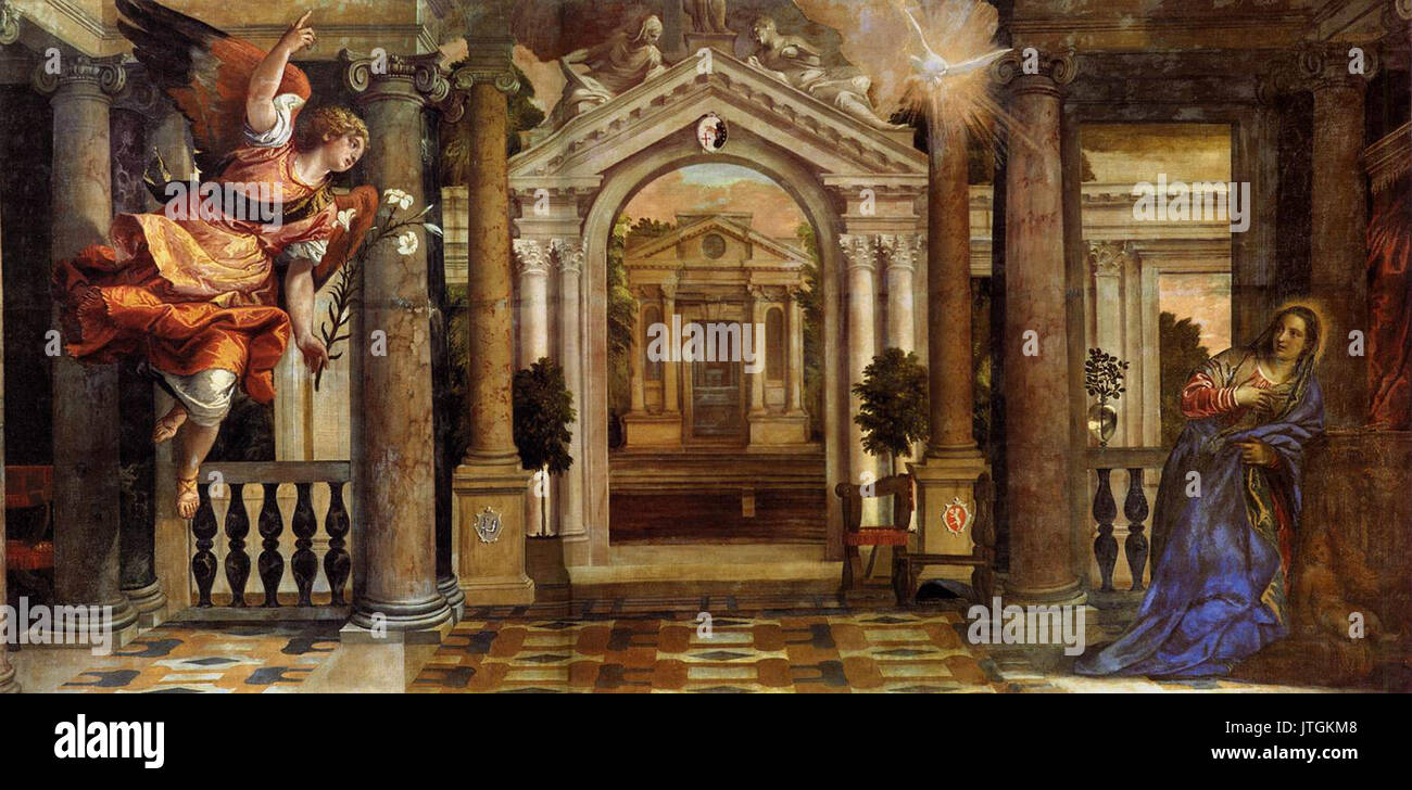 Paolo Veronese The Annunciation WGA24828 Stock Photo - Alamy
