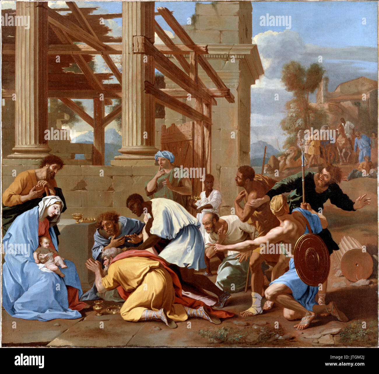 Nicolas poussin adoration hi-res stock photography and images - Alamy