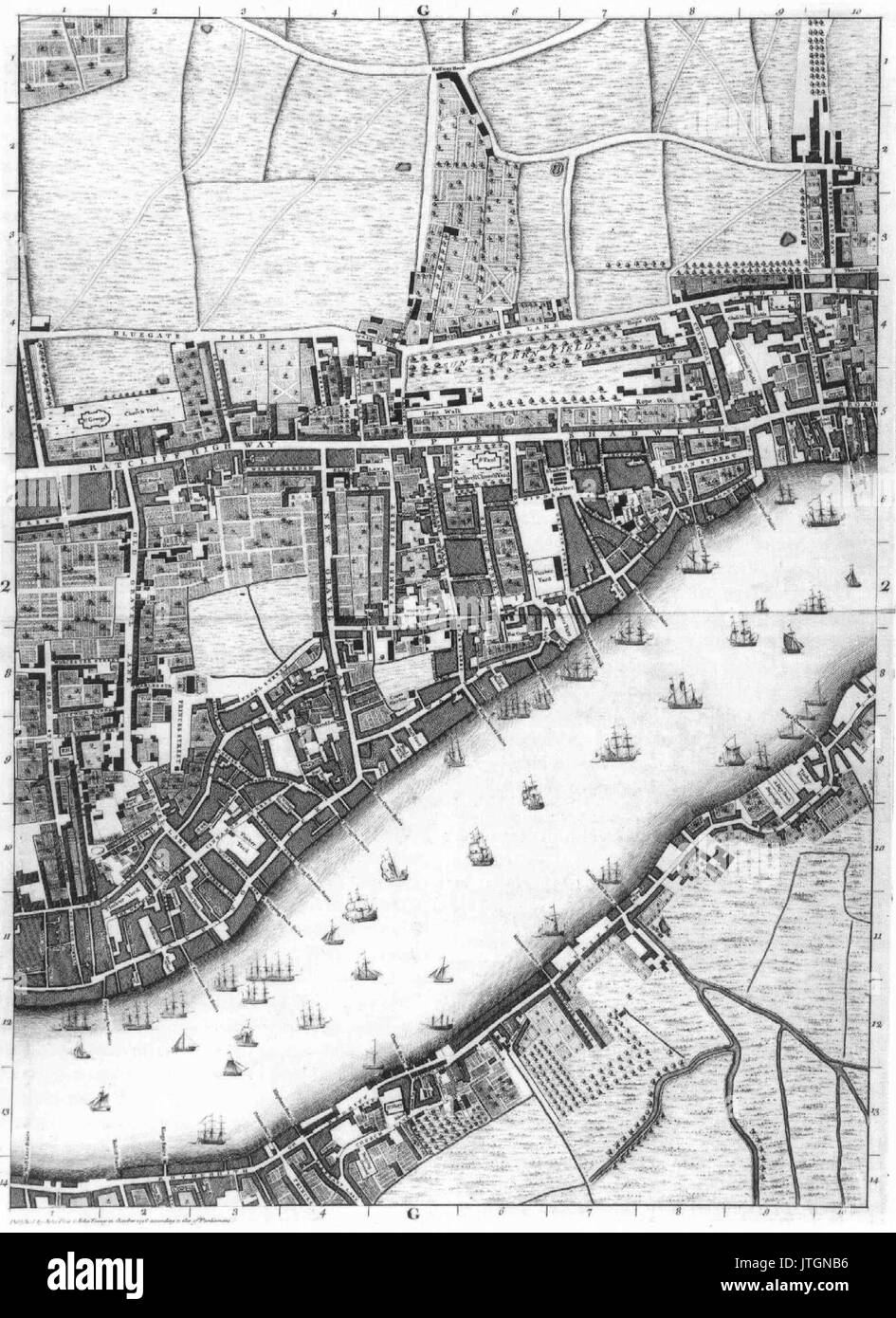 London map 18th century Black and White Stock Photos & Images - Alamy