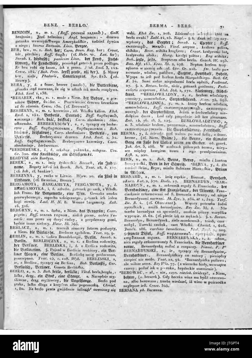 Slownik jezyka polskiego tom 1 071 Stock Photo - Alamy