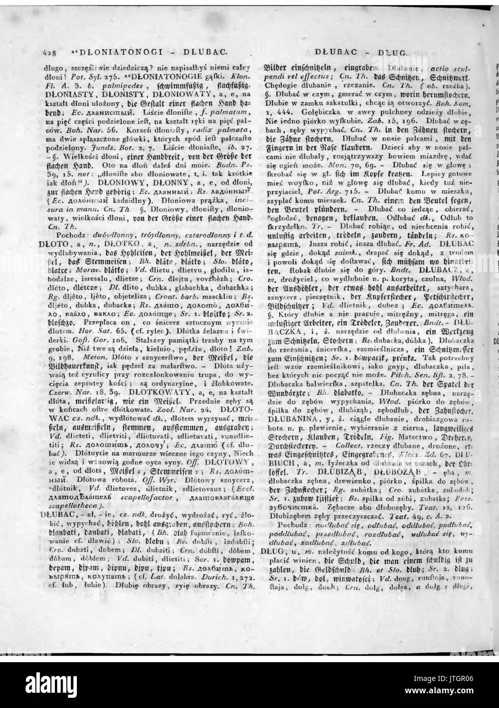 Slownik jezyka polskiego tom 1 428 Stock Photo - Alamy