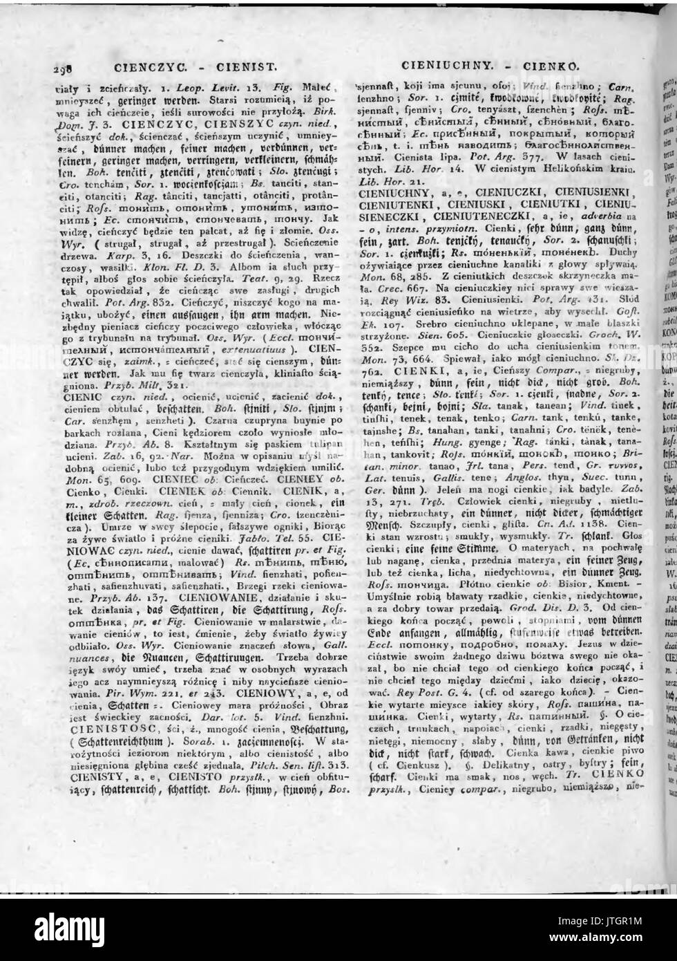 Slownik jezyka polskiego tom 1 298 Stock Photo - Alamy