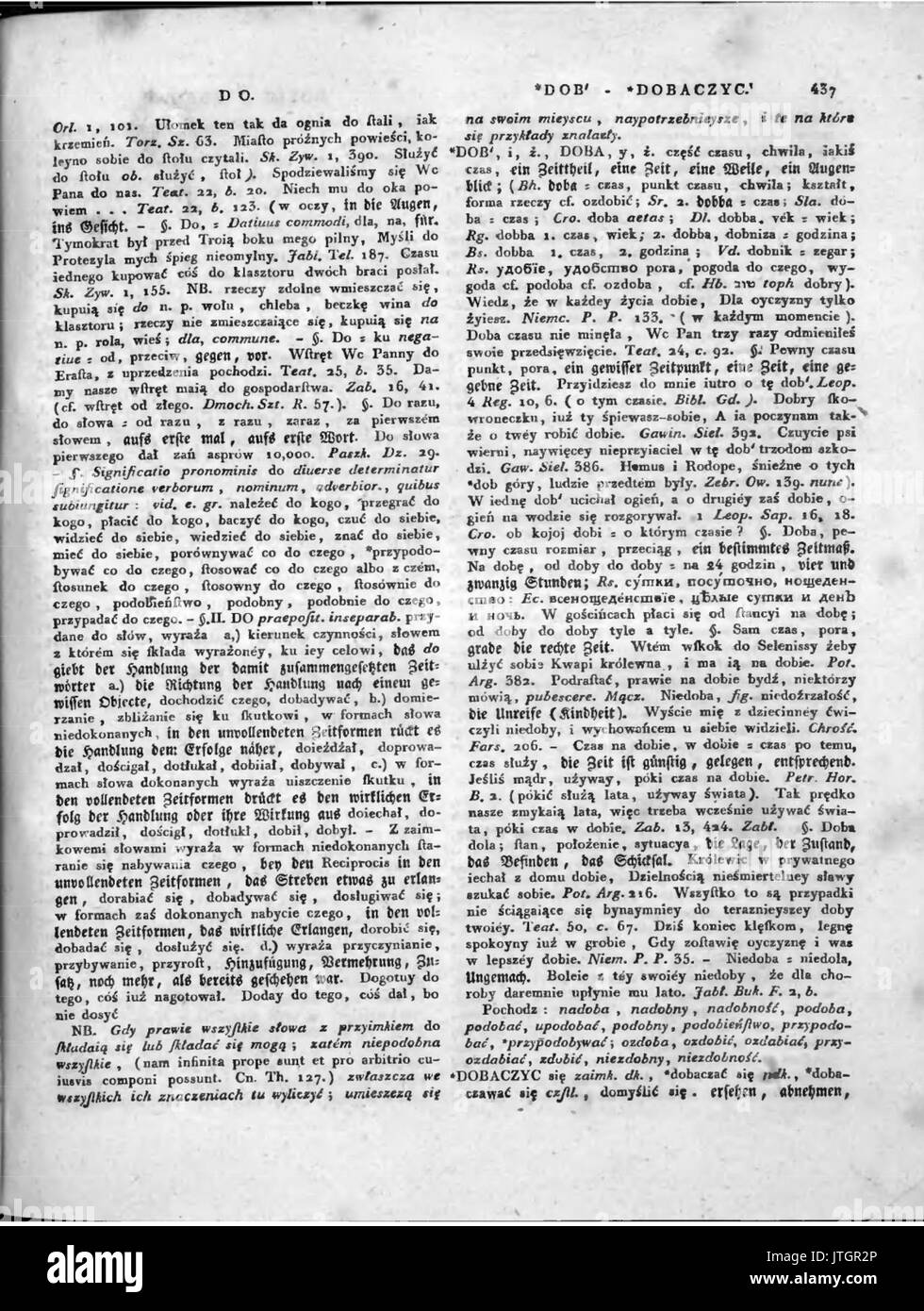 Slownik jezyka polskiego tom 1 437 Stock Photo - Alamy