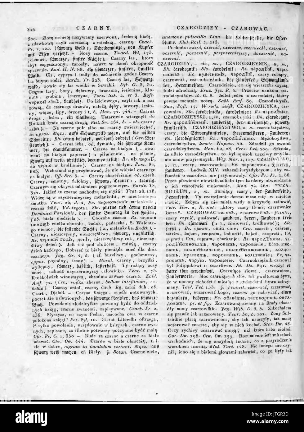 Slownik jezyka polskiego tom 1 346 Stock Photo - Alamy