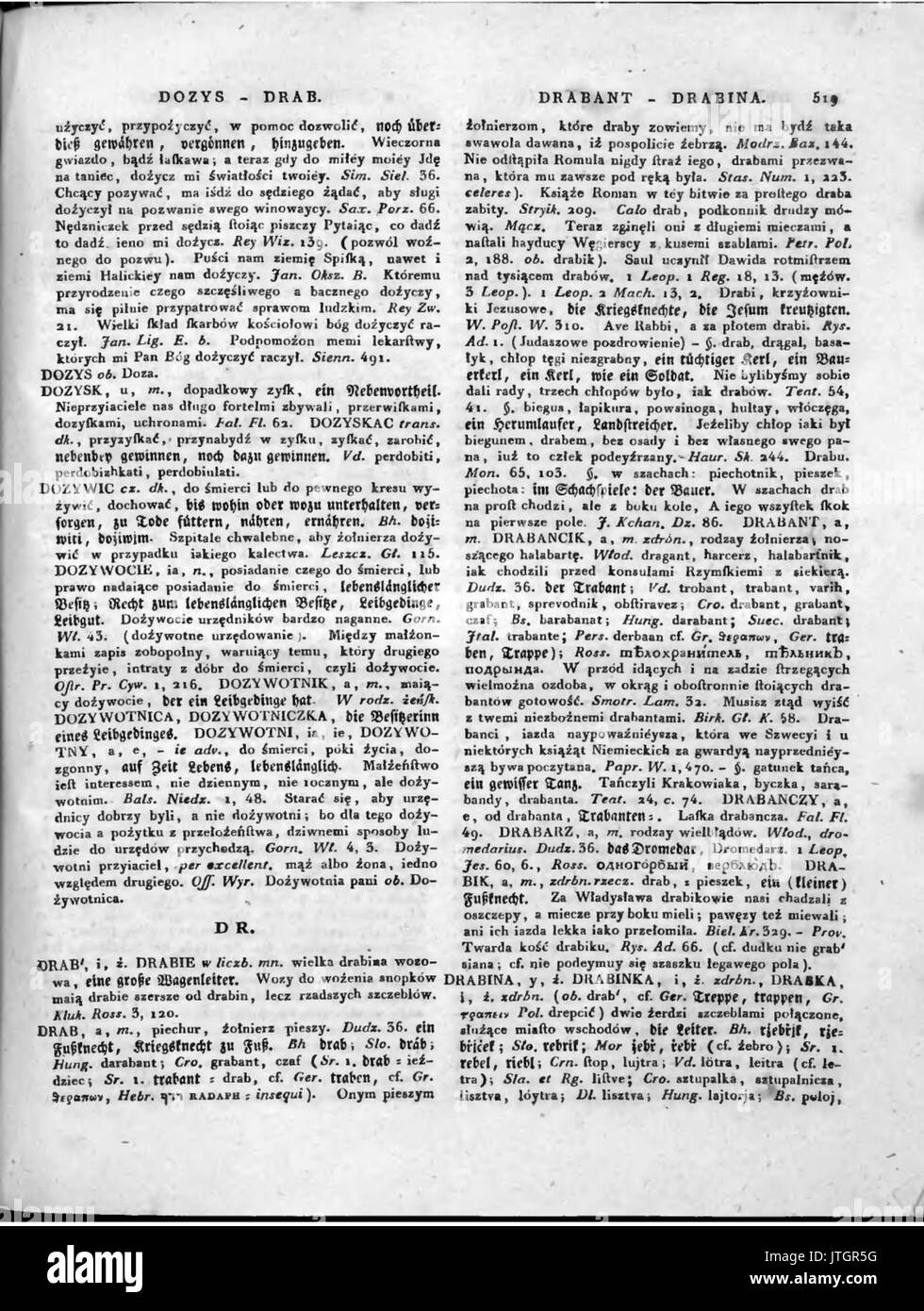 Slownik jezyka polskiego tom 1 519 Stock Photo - Alamy