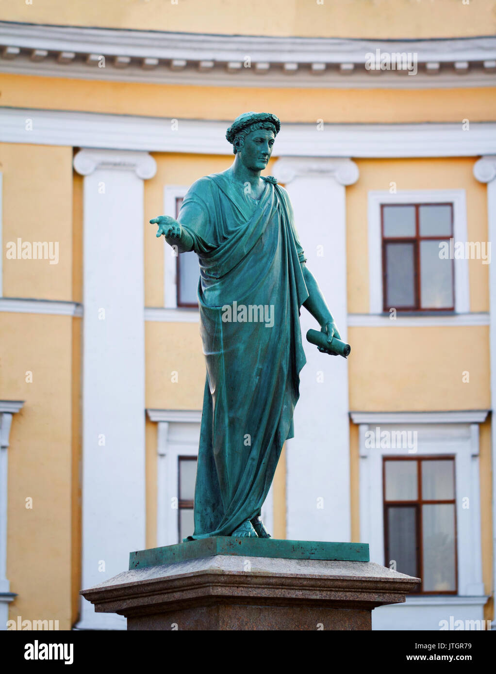 Statue of Cardinal Richelieu in the center of Odessa - one of the most ...