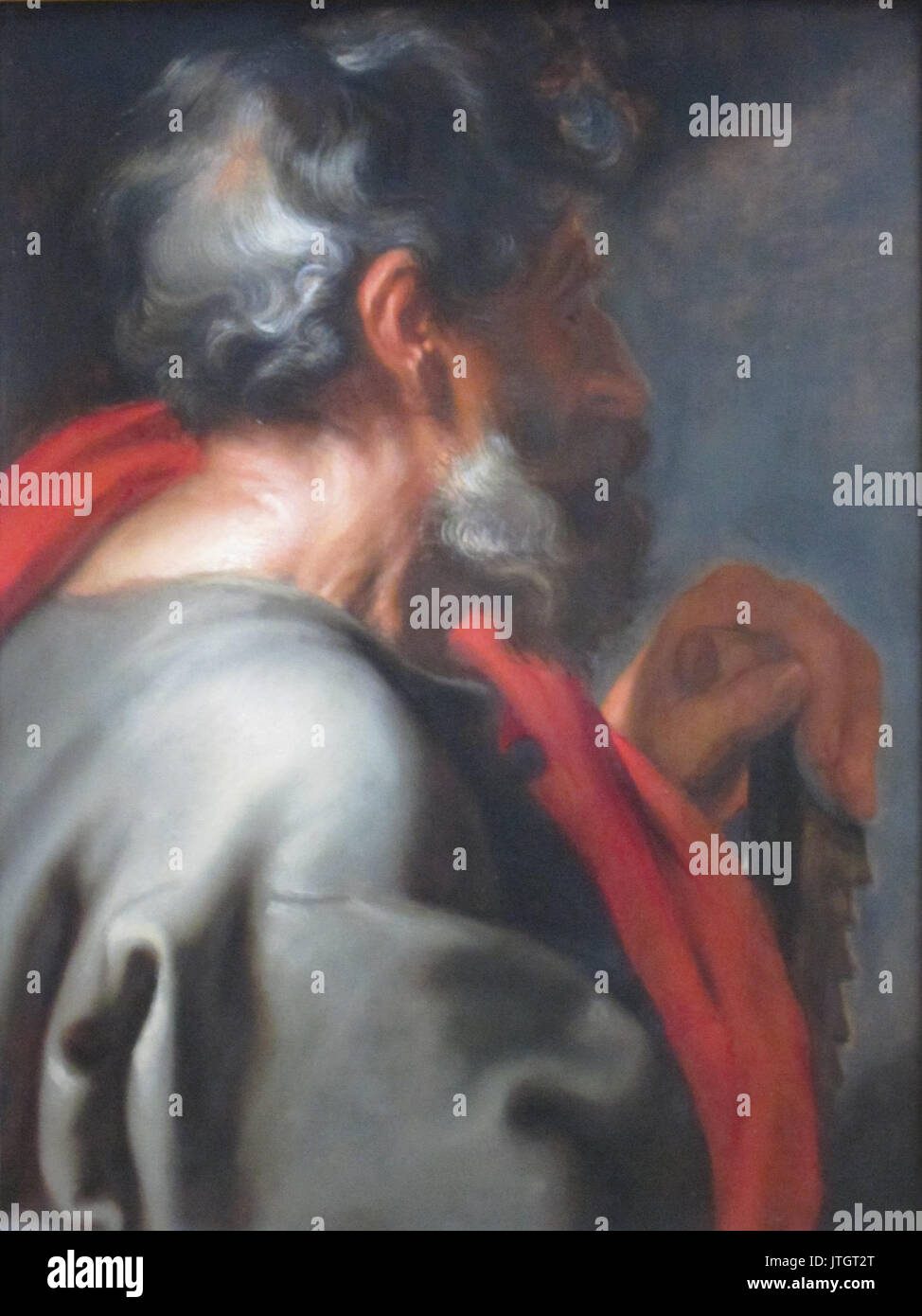 The Apostle Simon by Anthony van Dyck, Getty Center Stock Photo - Alamy