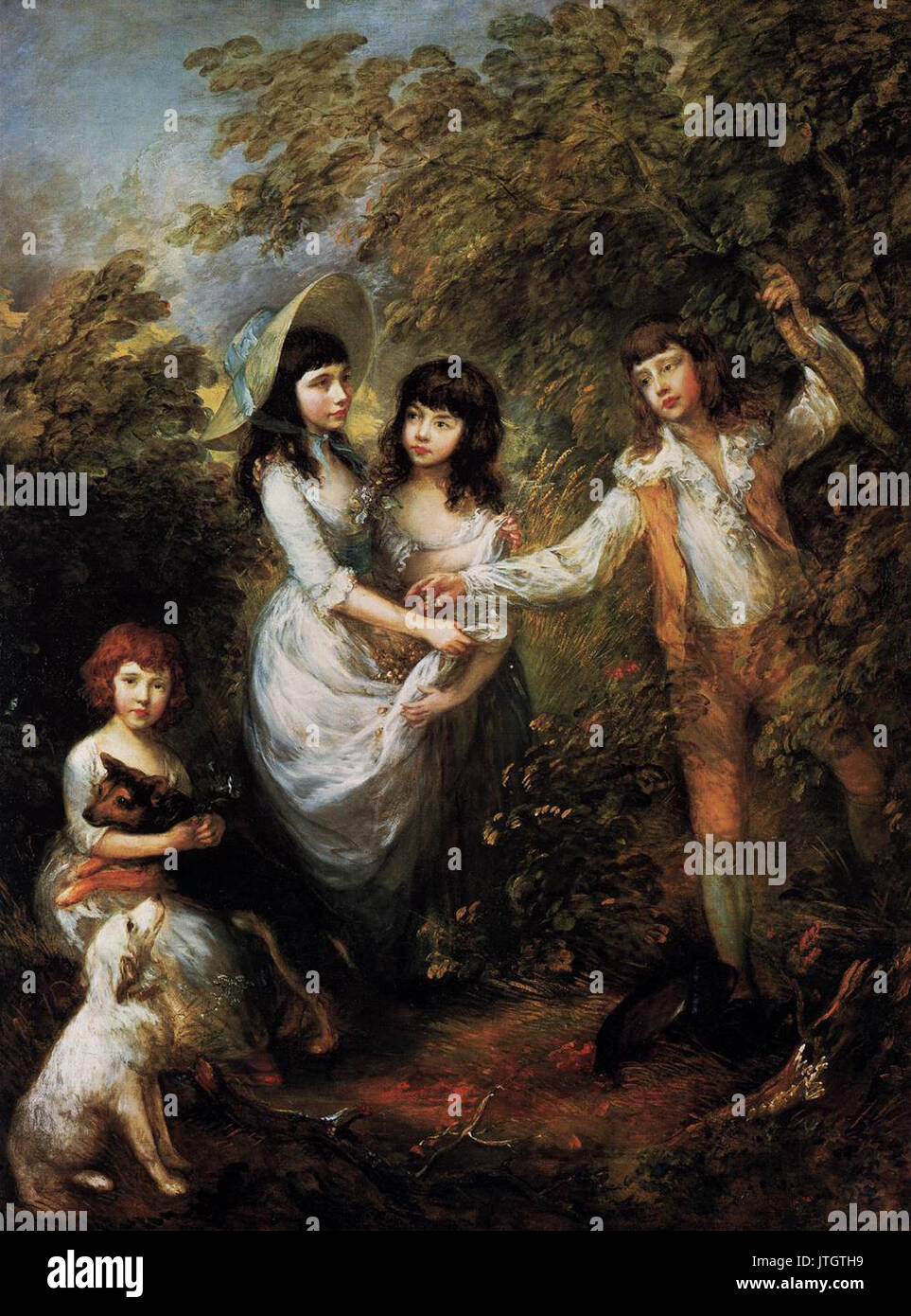 Thomas Gainsborough The Marsham Children WGA8420 Stock Photo - Alamy