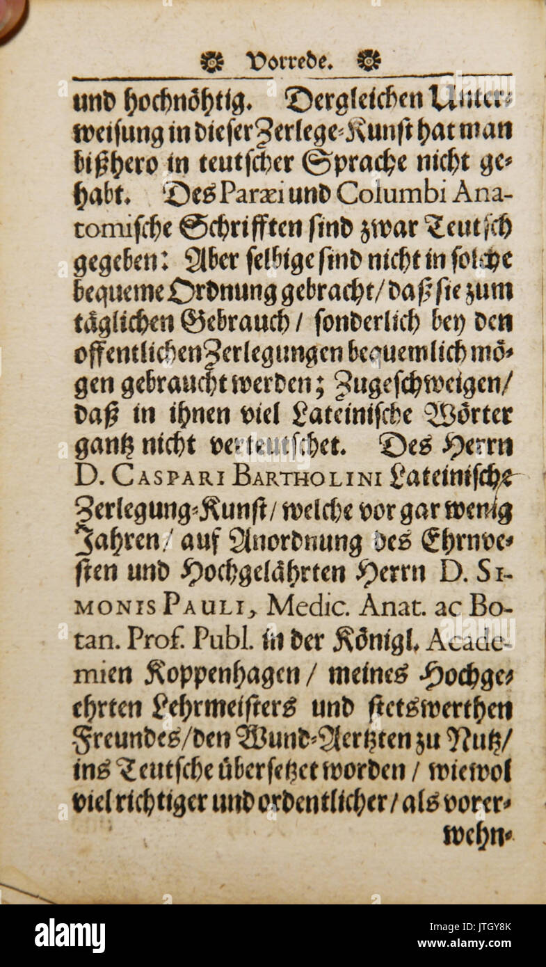 Wesling Kuenstliche Zerlegung v 010 Stock Photo - Alamy