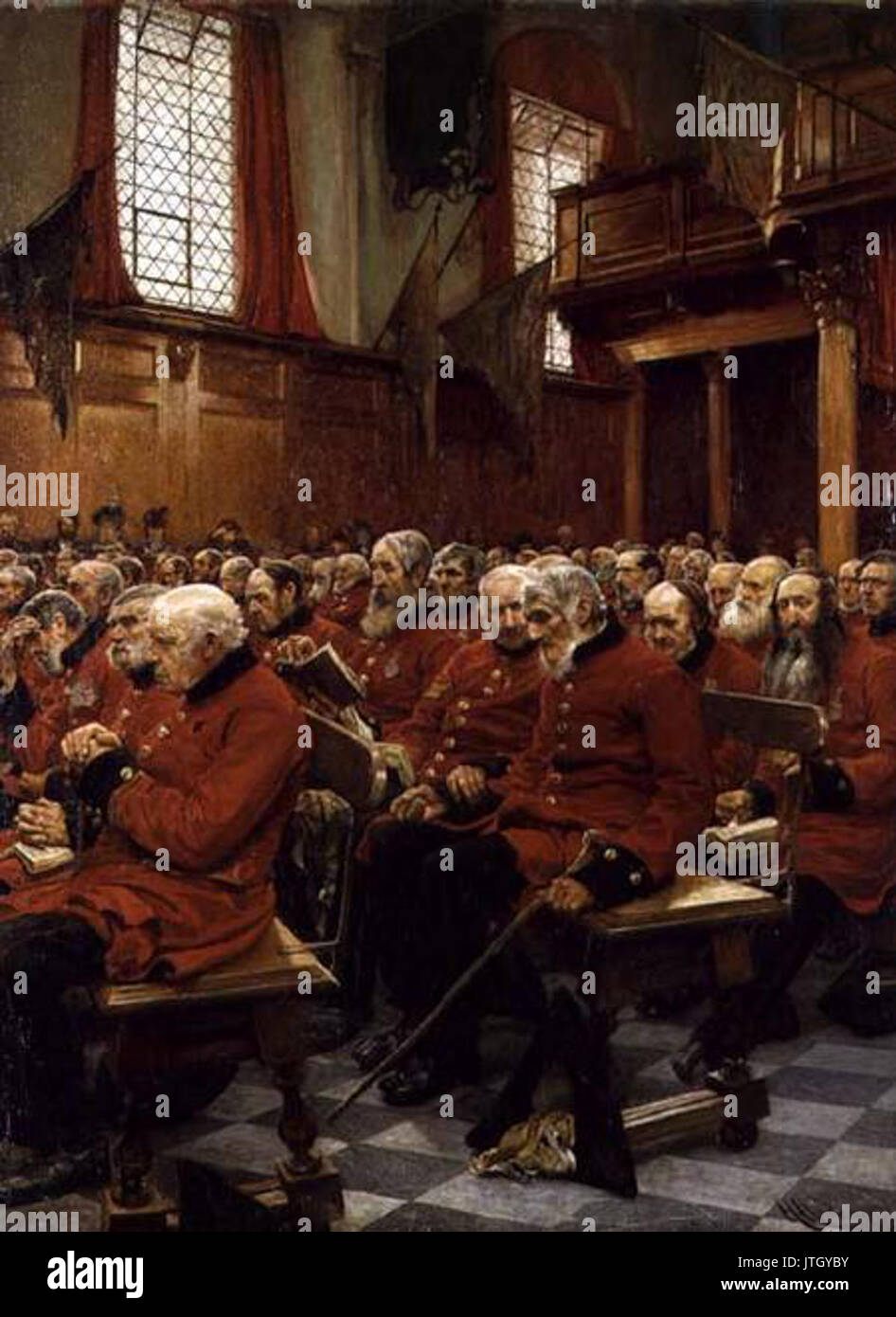 Von Herkomer, The Last Muster Stock Photo - Alamy