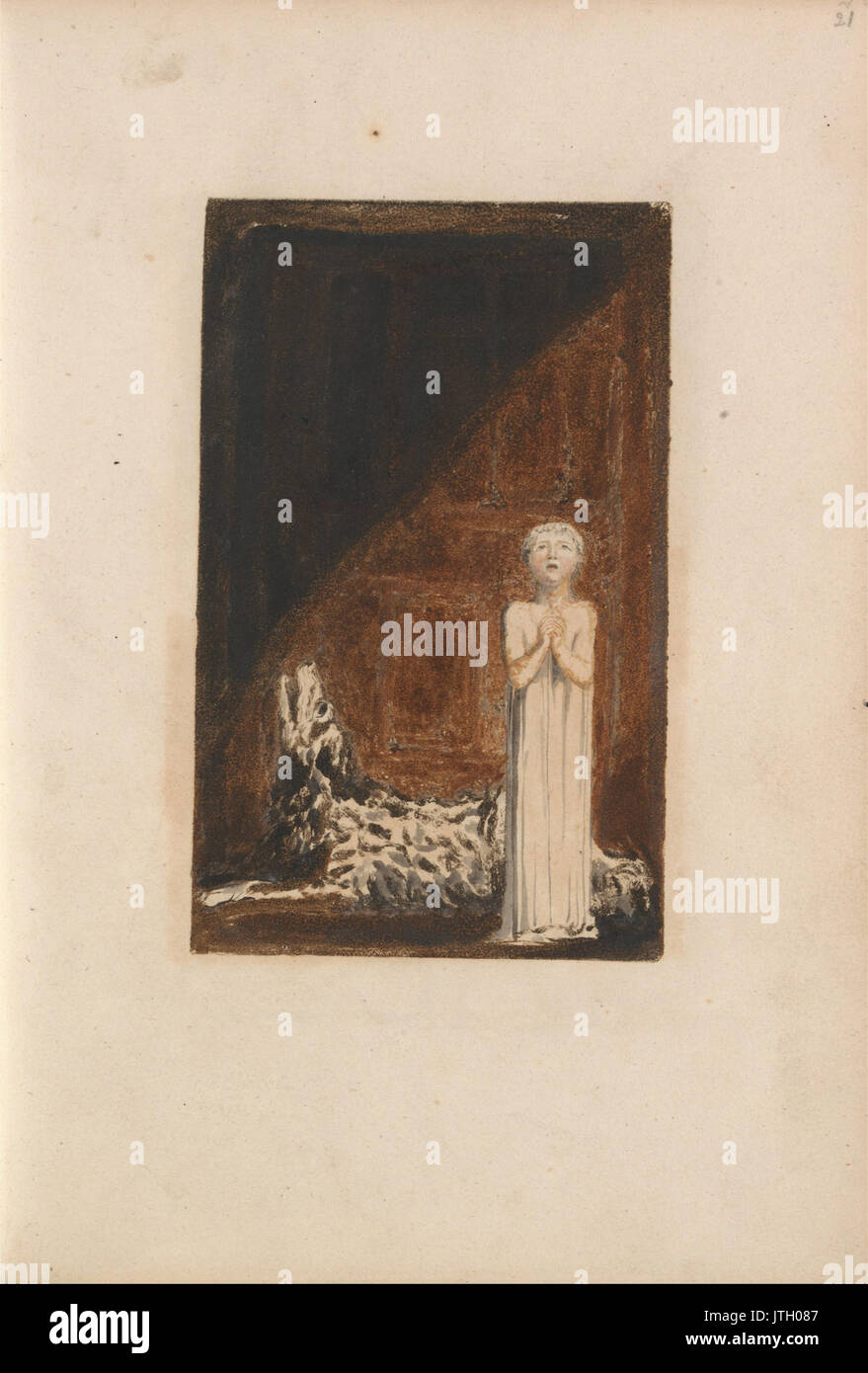 William Blake The First Book of Urizen, Plate 25 (Bentley 26 Stock ...