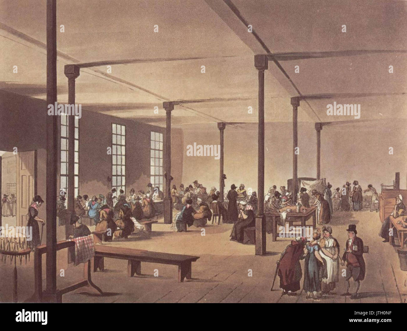Workroom at St James Workhouse Stock Photo - Alamy