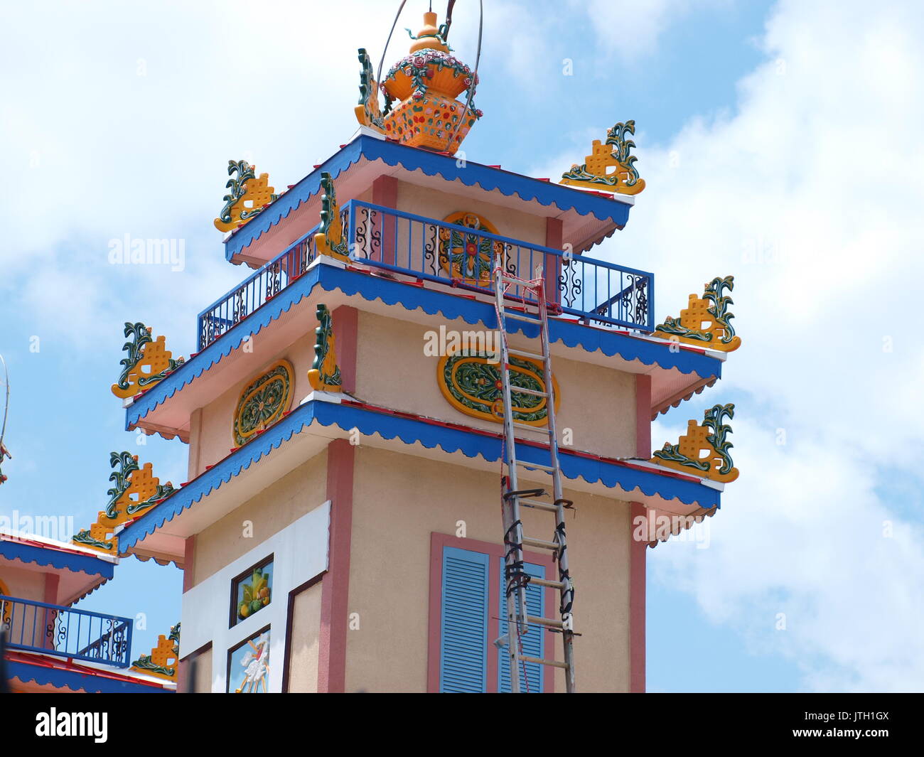 Dallas,USA,08th August,2017. The beautiful Cao Dai Temple in Garland is ...