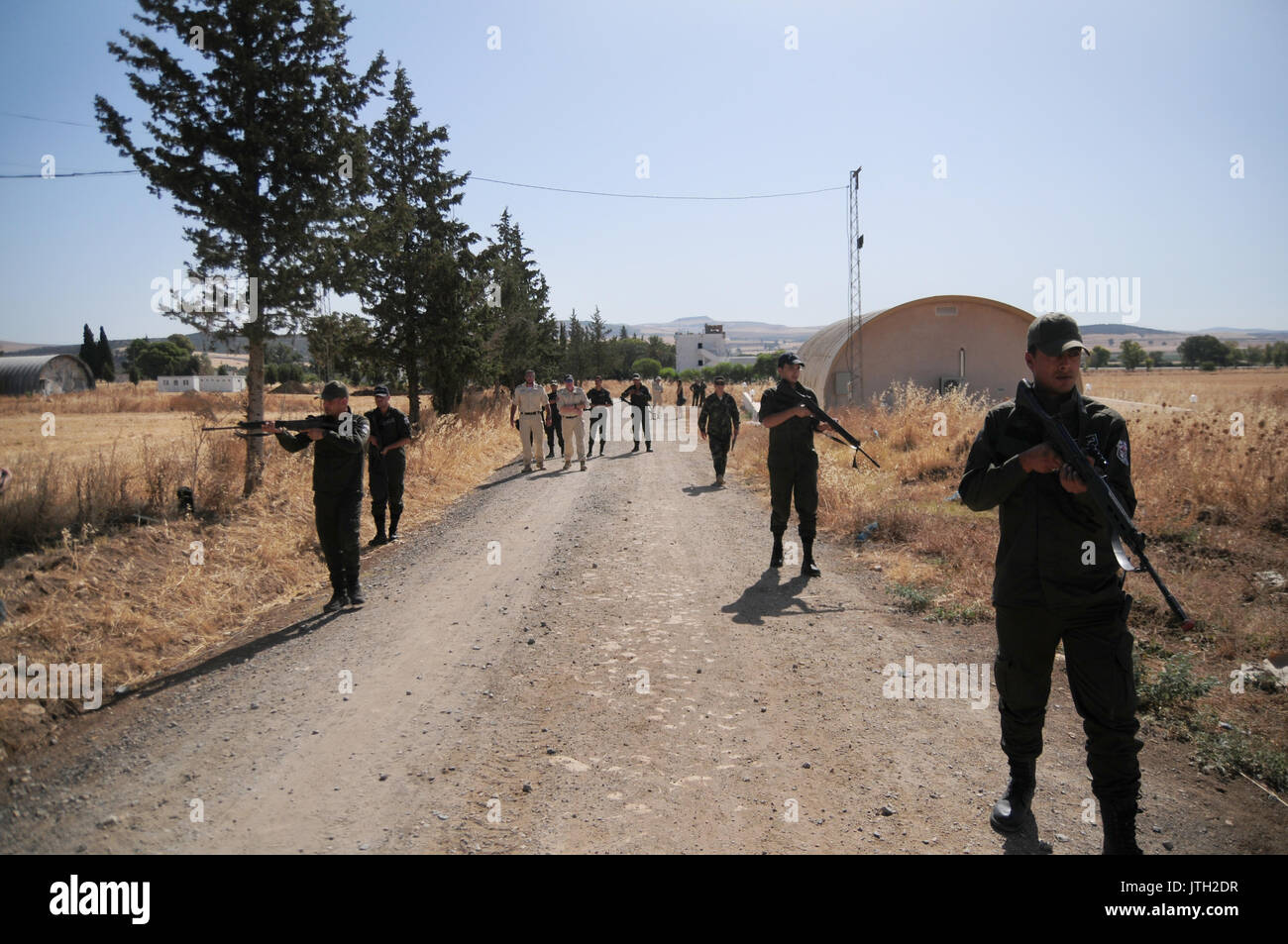 Tunisian border officers hi-res stock photography and images - Alamy