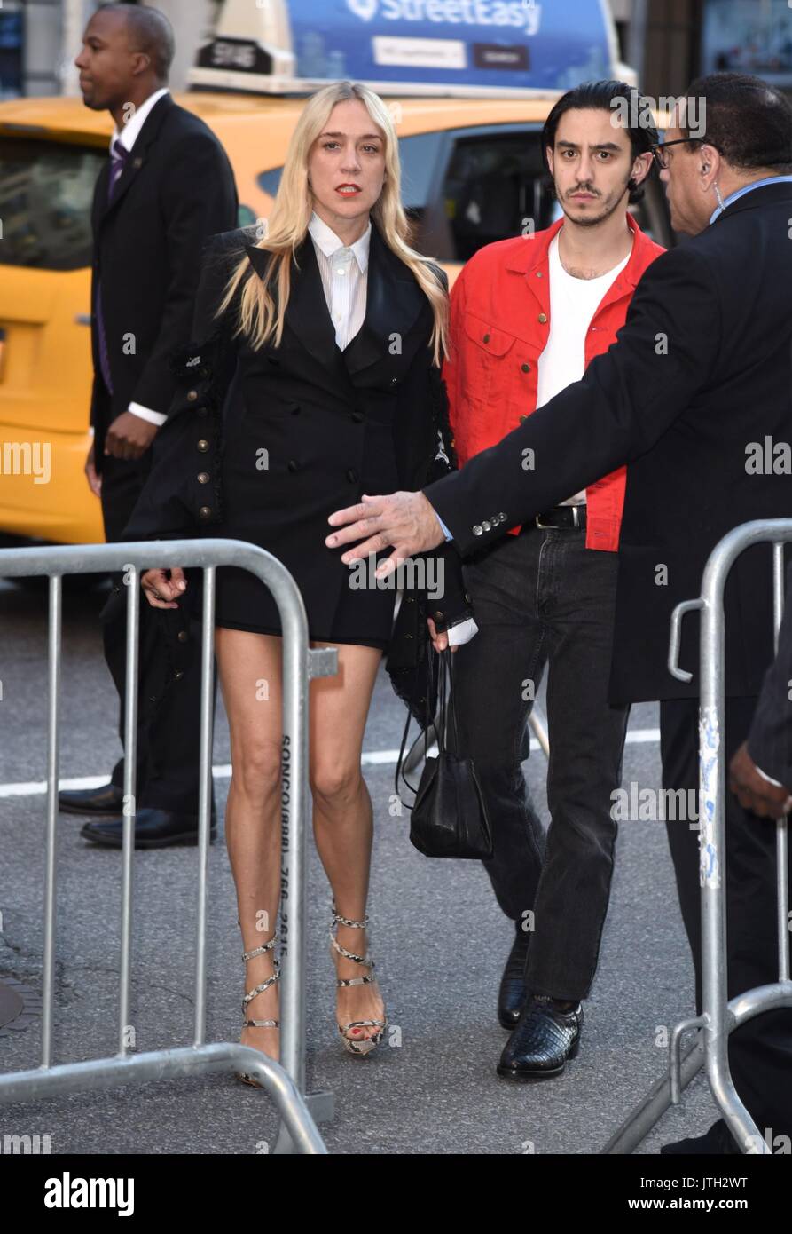 New York, NY, USA. 8th Aug, 2017. Chloe Sevigny, Ricky Saiz at arrivals ...