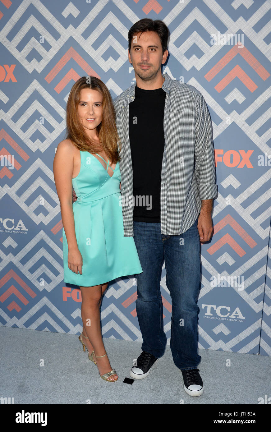 LOS ANGELES, CA. August 08, 2017: Melissa Russell & Jeremy Slater at ...