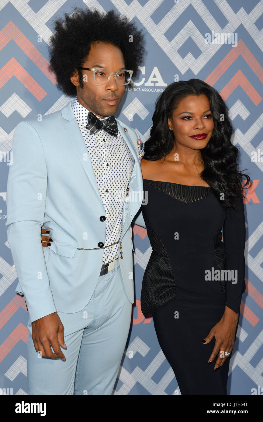 LOS ANGELES, CA. August 08, 2017: Johnathan Fernandez & Keesha Sharp at ...