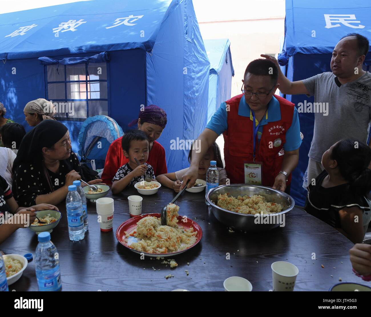 Jinghe, China's Xinjiang Uygur Autonomous Region. 9th Aug, 2017. Quake ...